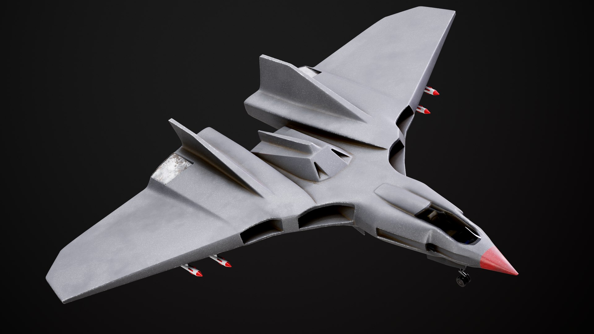Space Falcon Futuristic Sci Fi Fighter 3D Model - TurboSquid 1858134