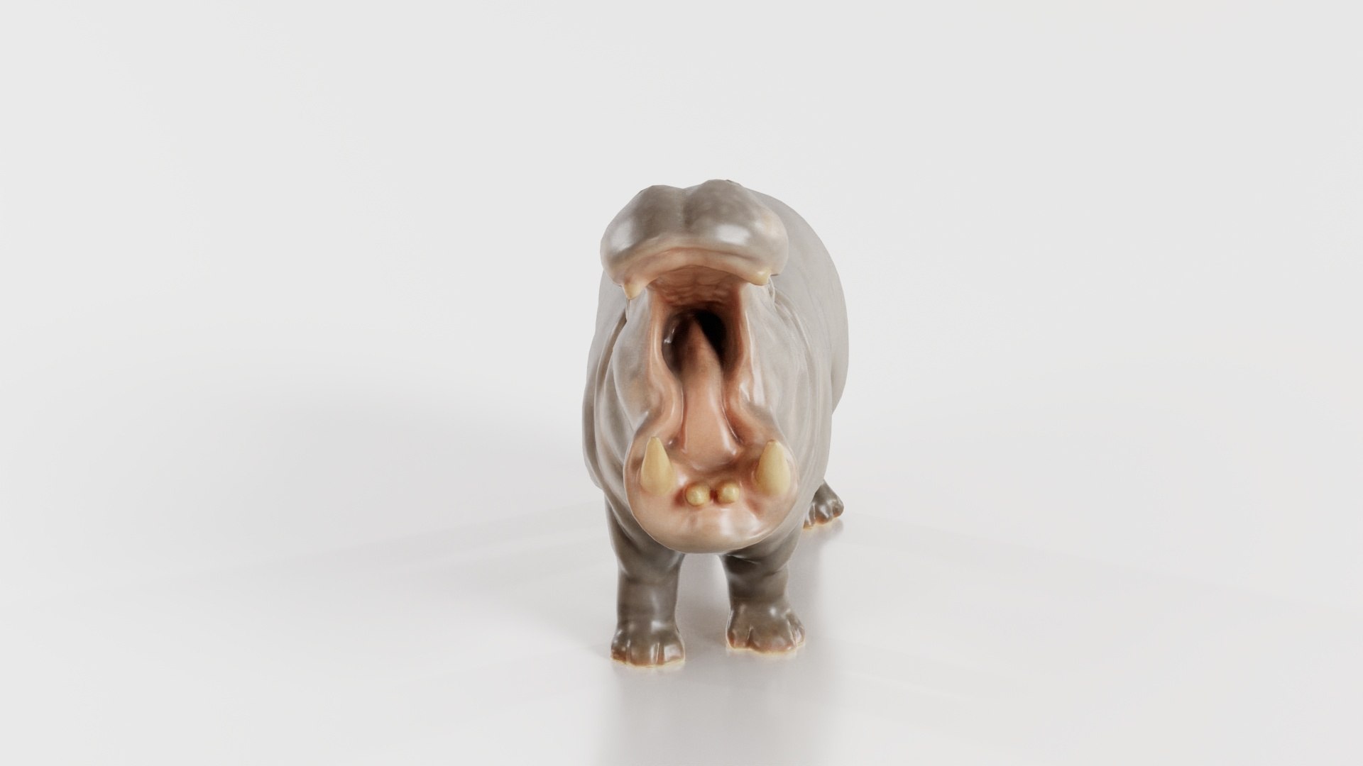 3D Hippo Remastered Model - TurboSquid 2363566