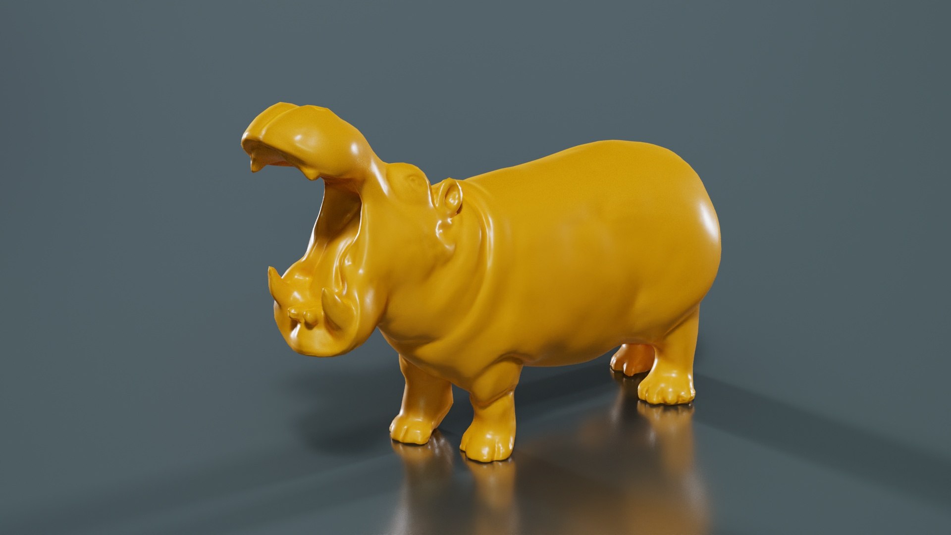 3D Hippo Remastered Model - TurboSquid 2363566