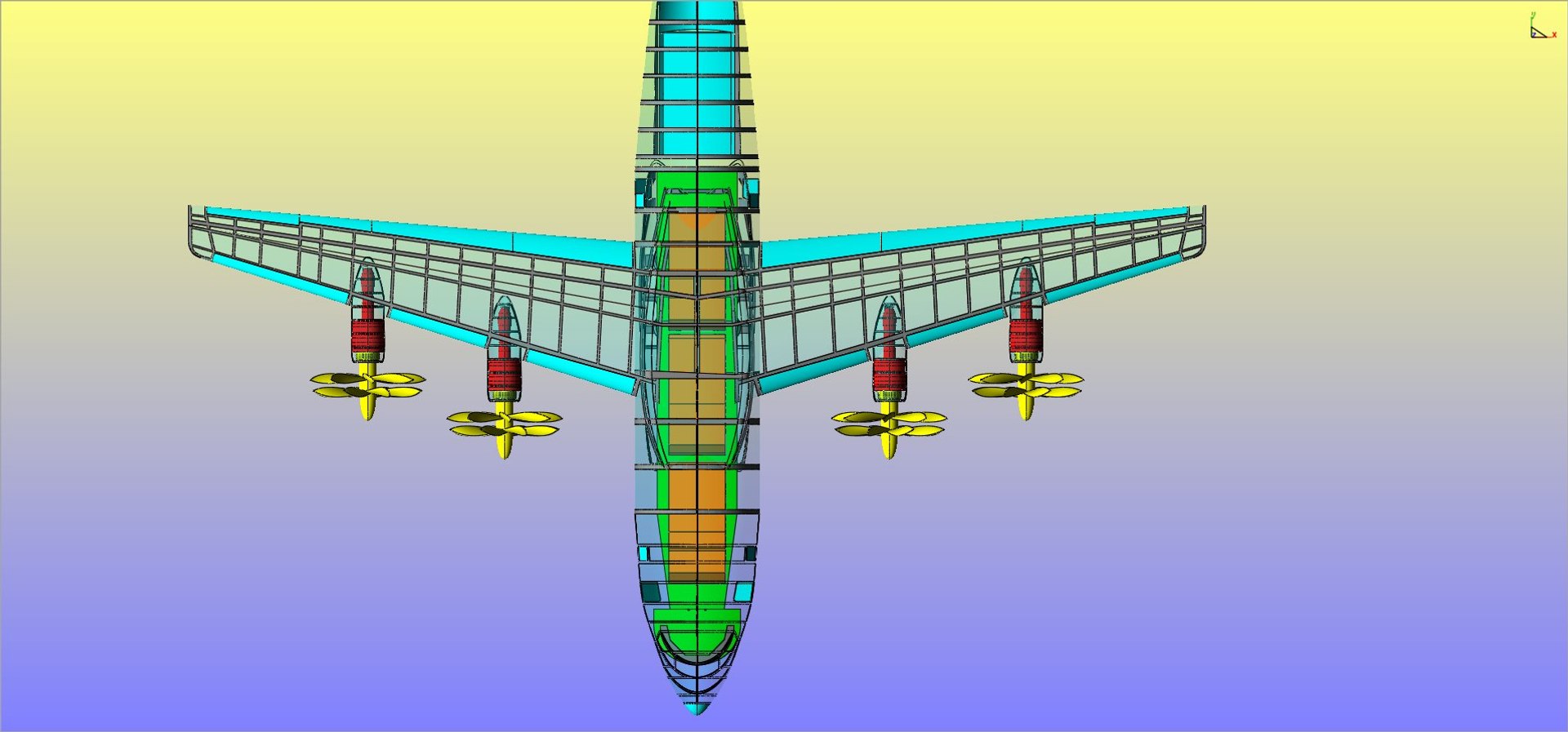 antonov an-70 transport aircraft 3d 3ds