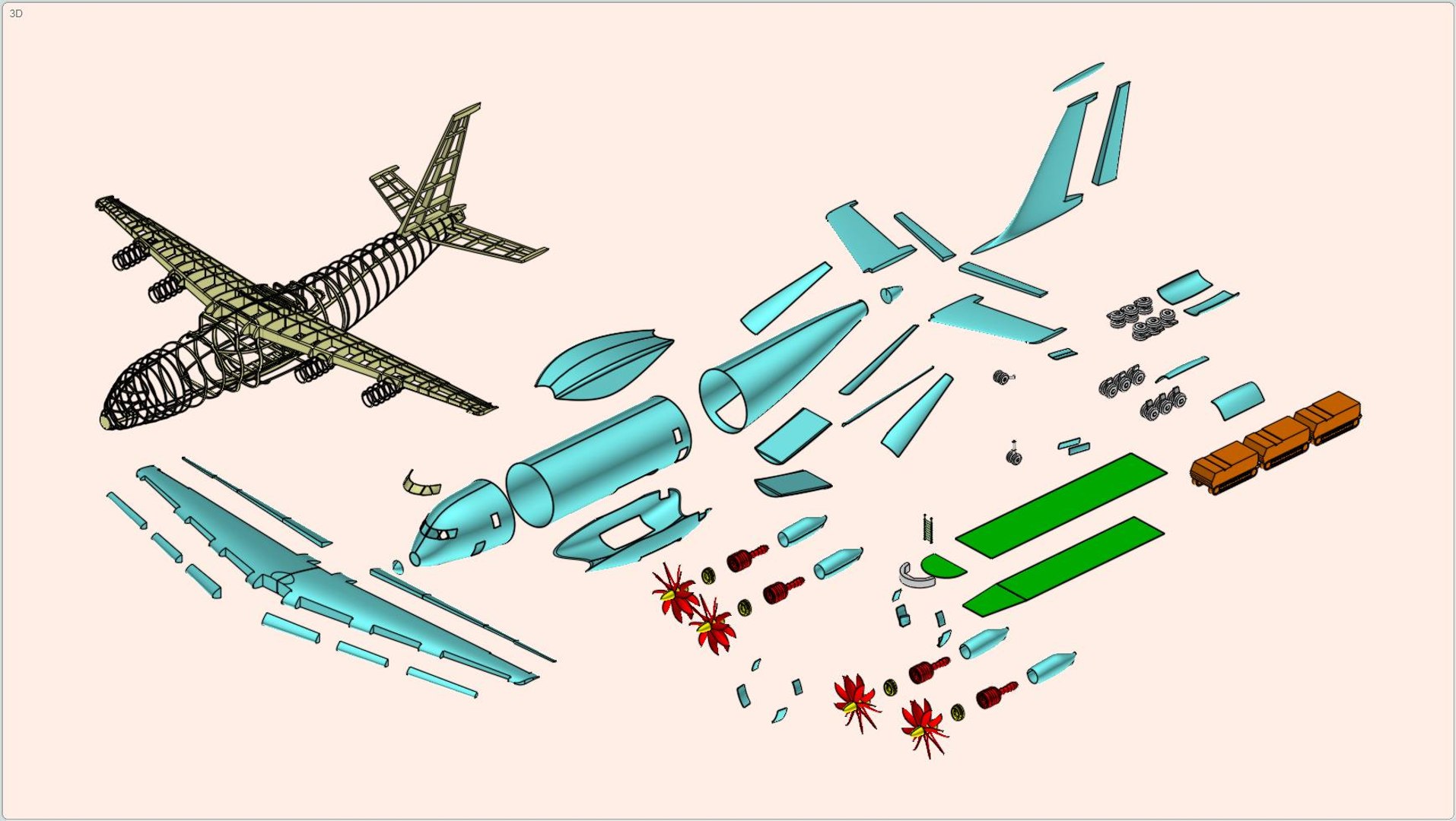 antonov an-70 transport aircraft 3d 3ds