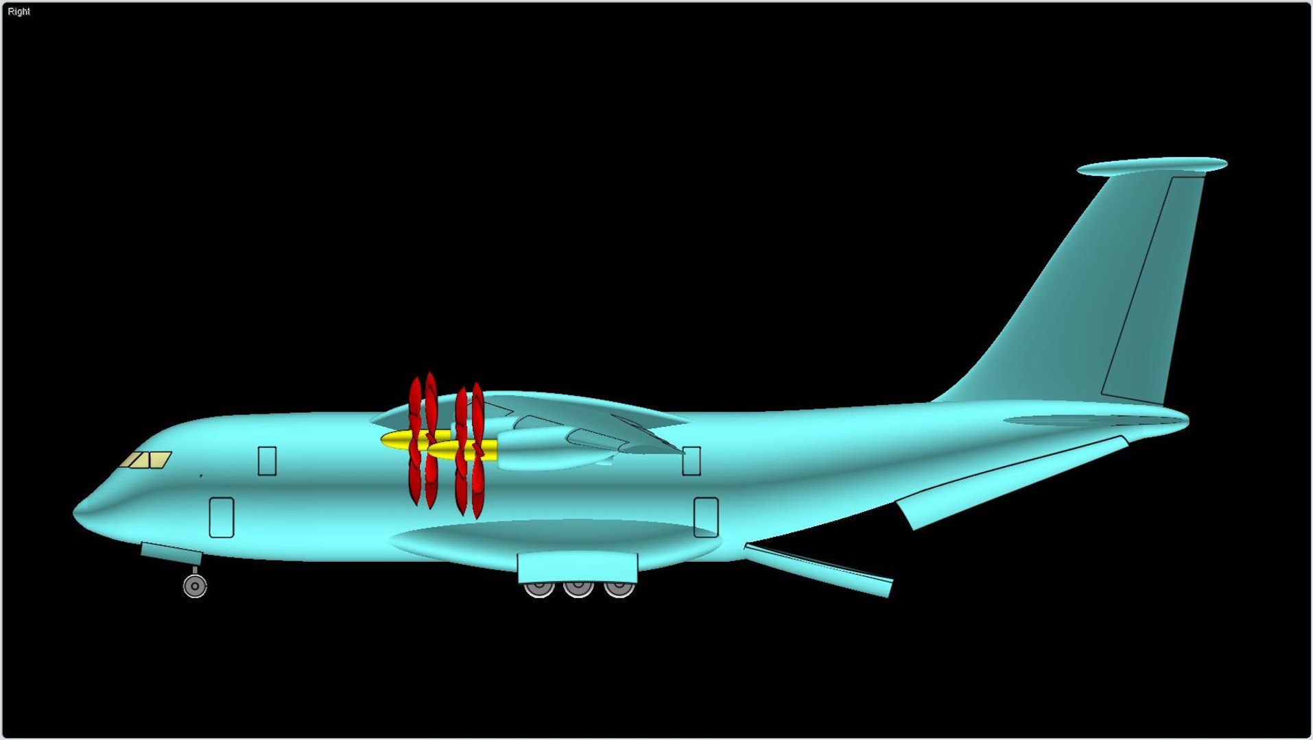 Antonov An-70 Transport Aircraft 3d 3ds