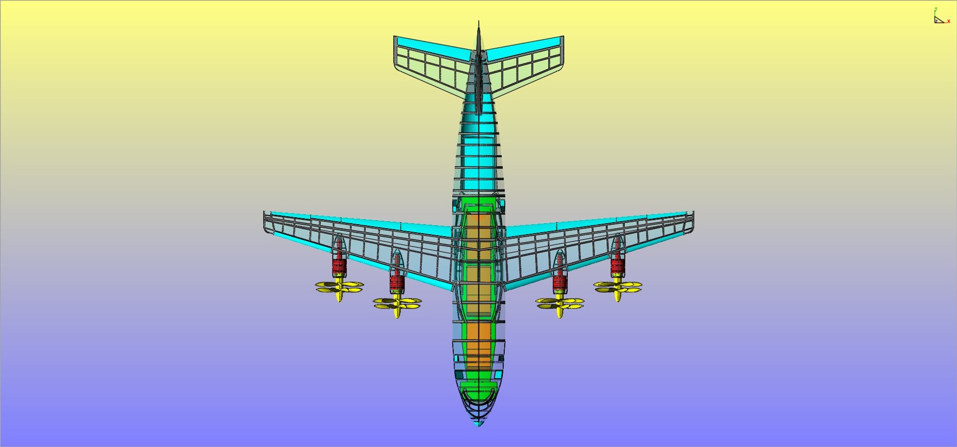 antonov an-70 transport aircraft 3d 3ds
