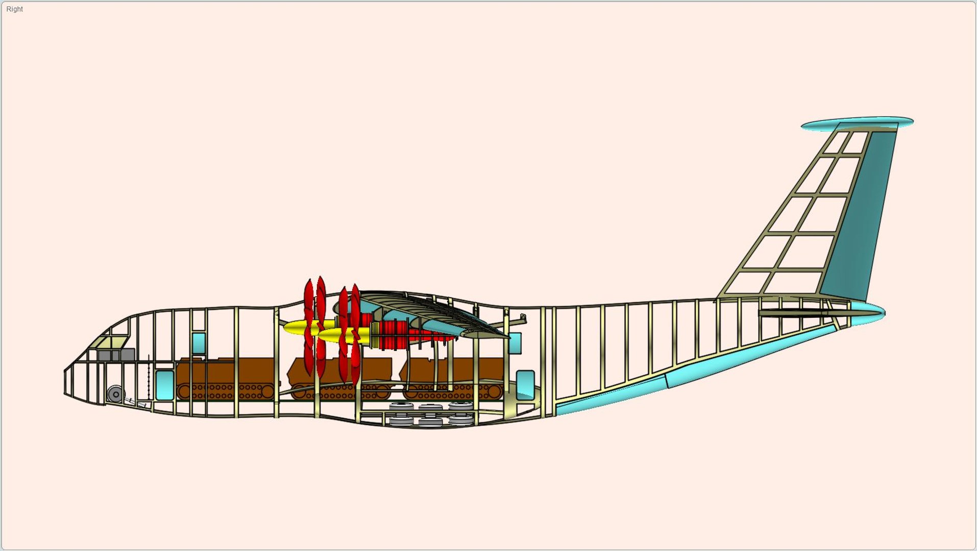 antonov an-70 transport aircraft 3d 3ds