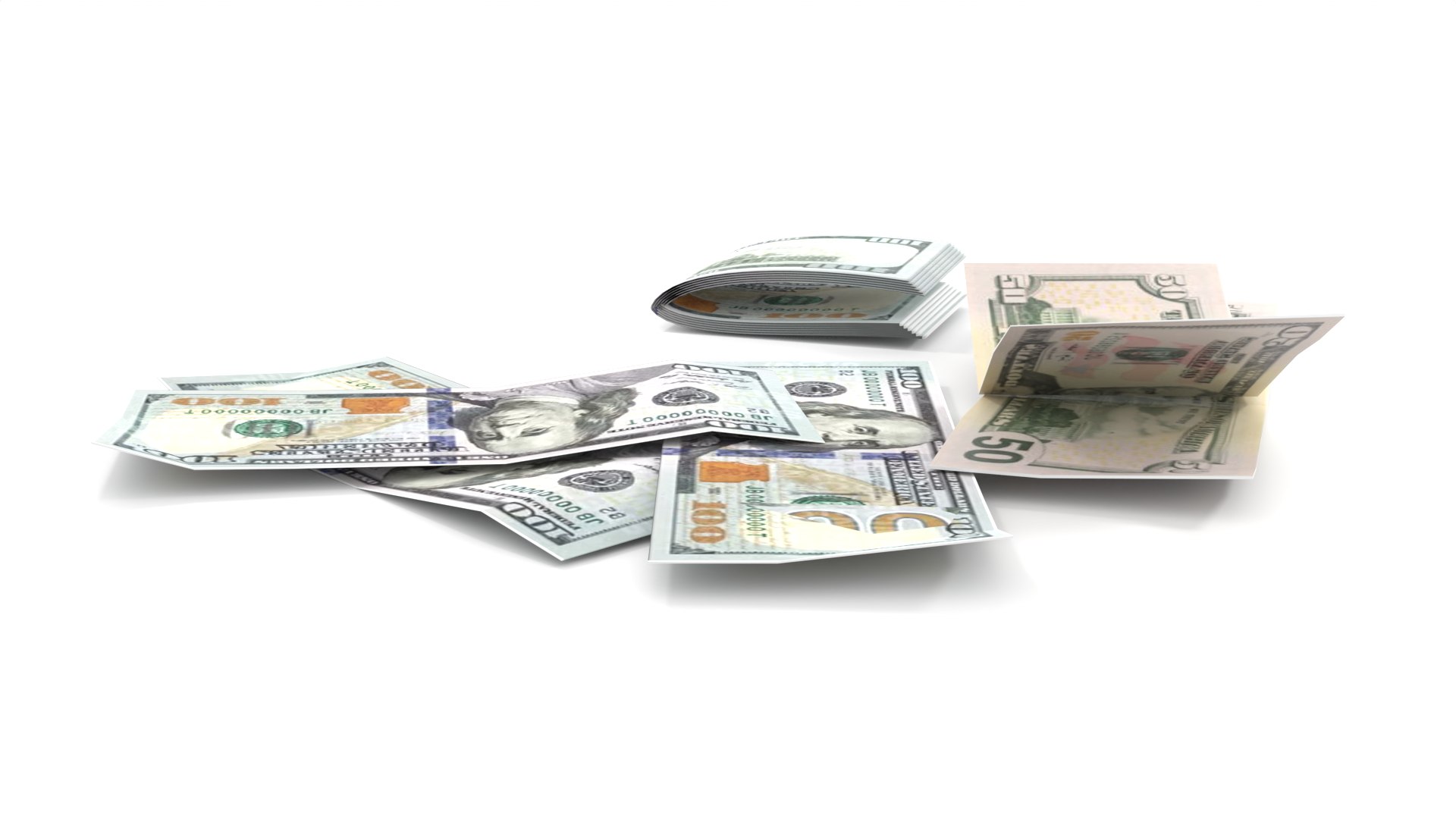 Dollars 3D Model - TurboSquid 1987576