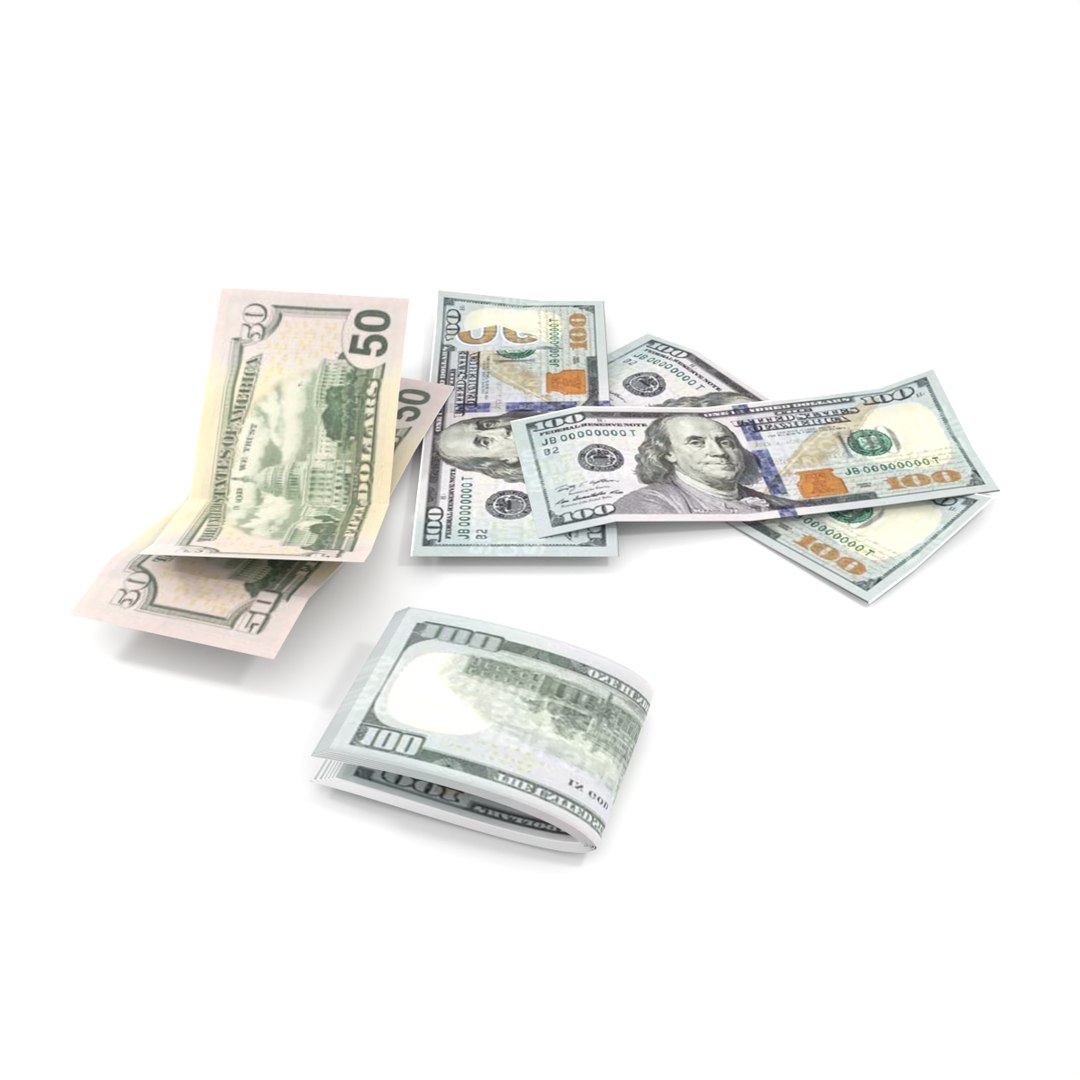 Dollars 3D Model - TurboSquid 1987576