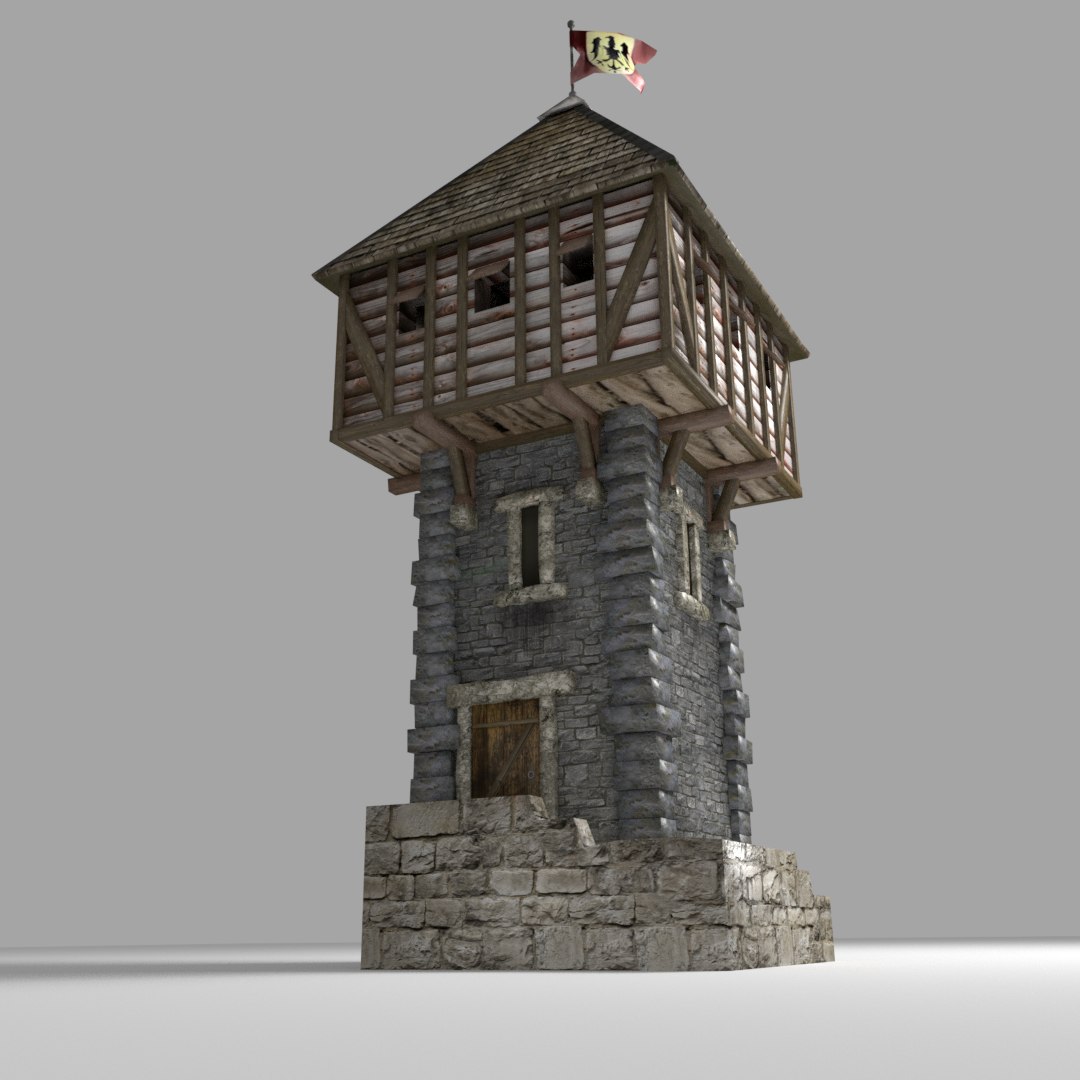 medieval tower 3ds
