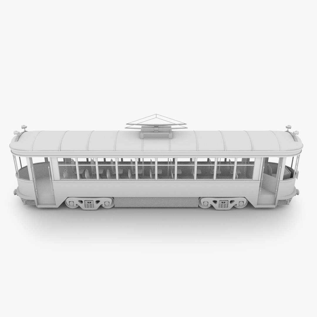 Streetcar Trolley Tram 3D Model - TurboSquid 1545416