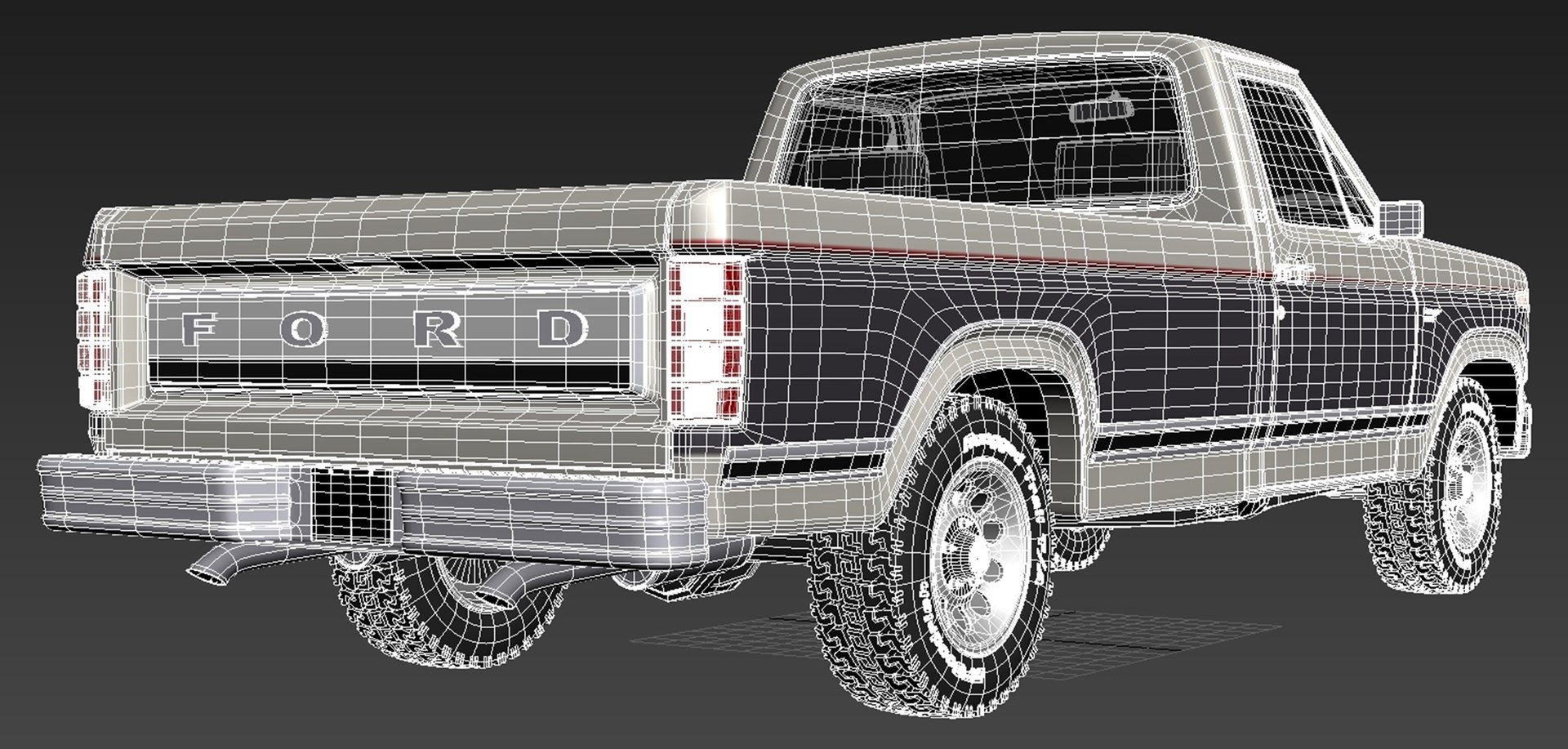 Ford F-150 Ranger 1980 3D - TurboSquid 2222215