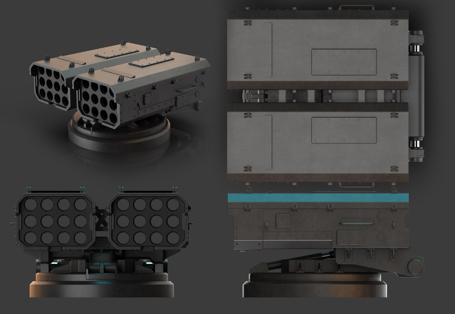 Sci-fi Missile Launcher M-24 Model - TurboSquid 2122707