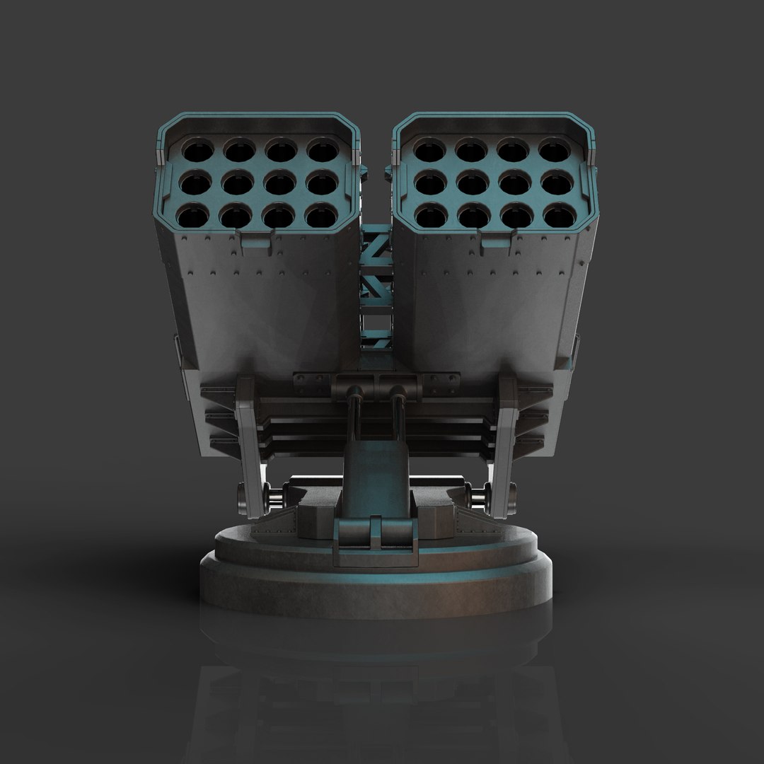 Sci-fi missile launcher M-24 model - TurboSquid 2122707