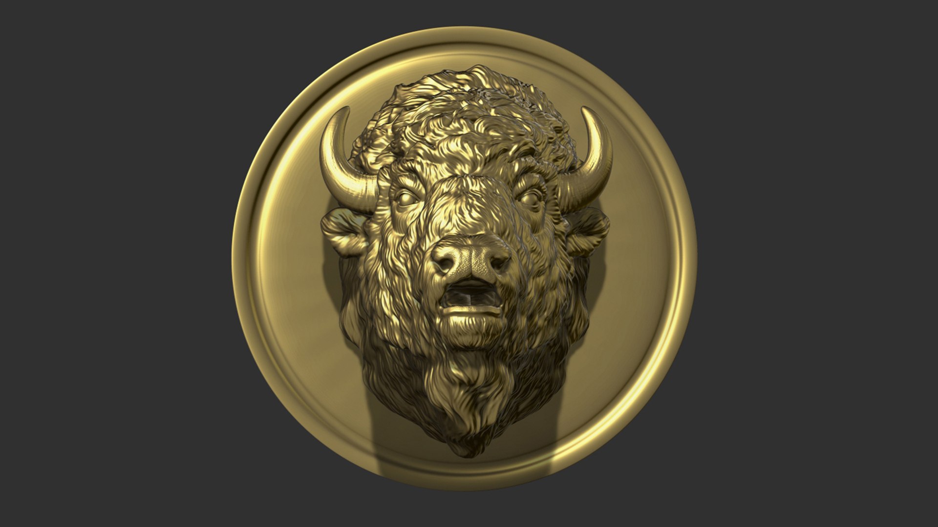 3D Bison Moo Head - TurboSquid 1840361