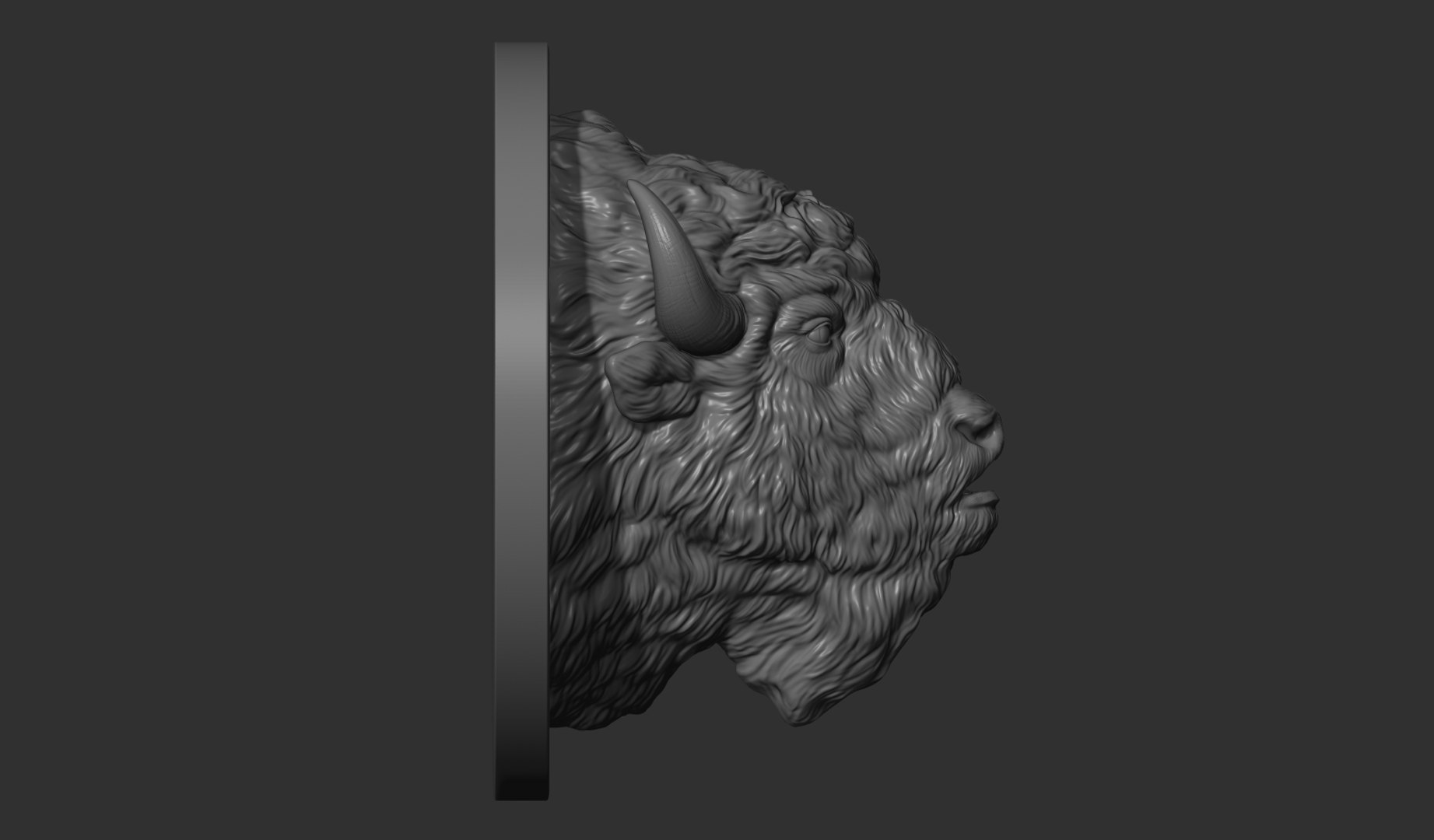 3D Bison Moo Head - TurboSquid 1840361