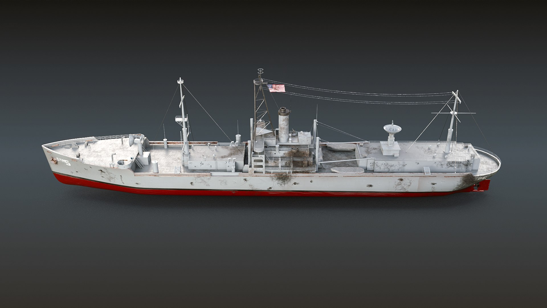 Uss Liberty 3d Max