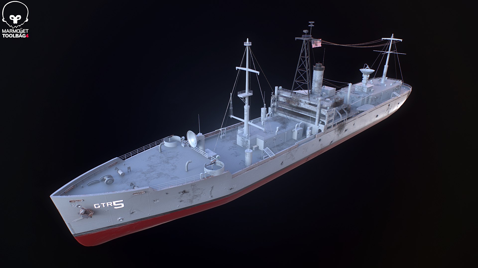 Uss Liberty 3d Max