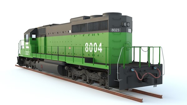 modelo 3d Locomotora EMD SD40-2 Burlington Northern (1) - TurboSquid 1660265
