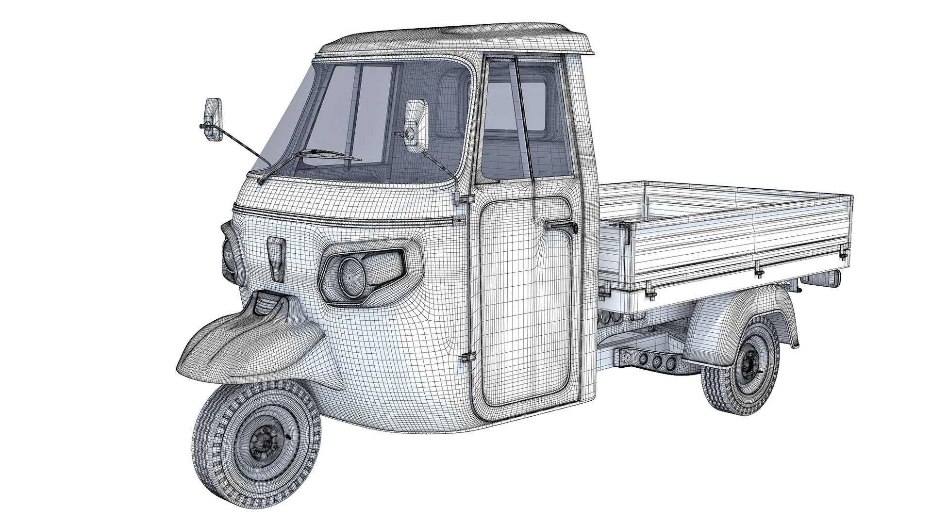 3 Wheeler Mini Tuk Tuk Pick Up 3D Model - TurboSquid 2396330