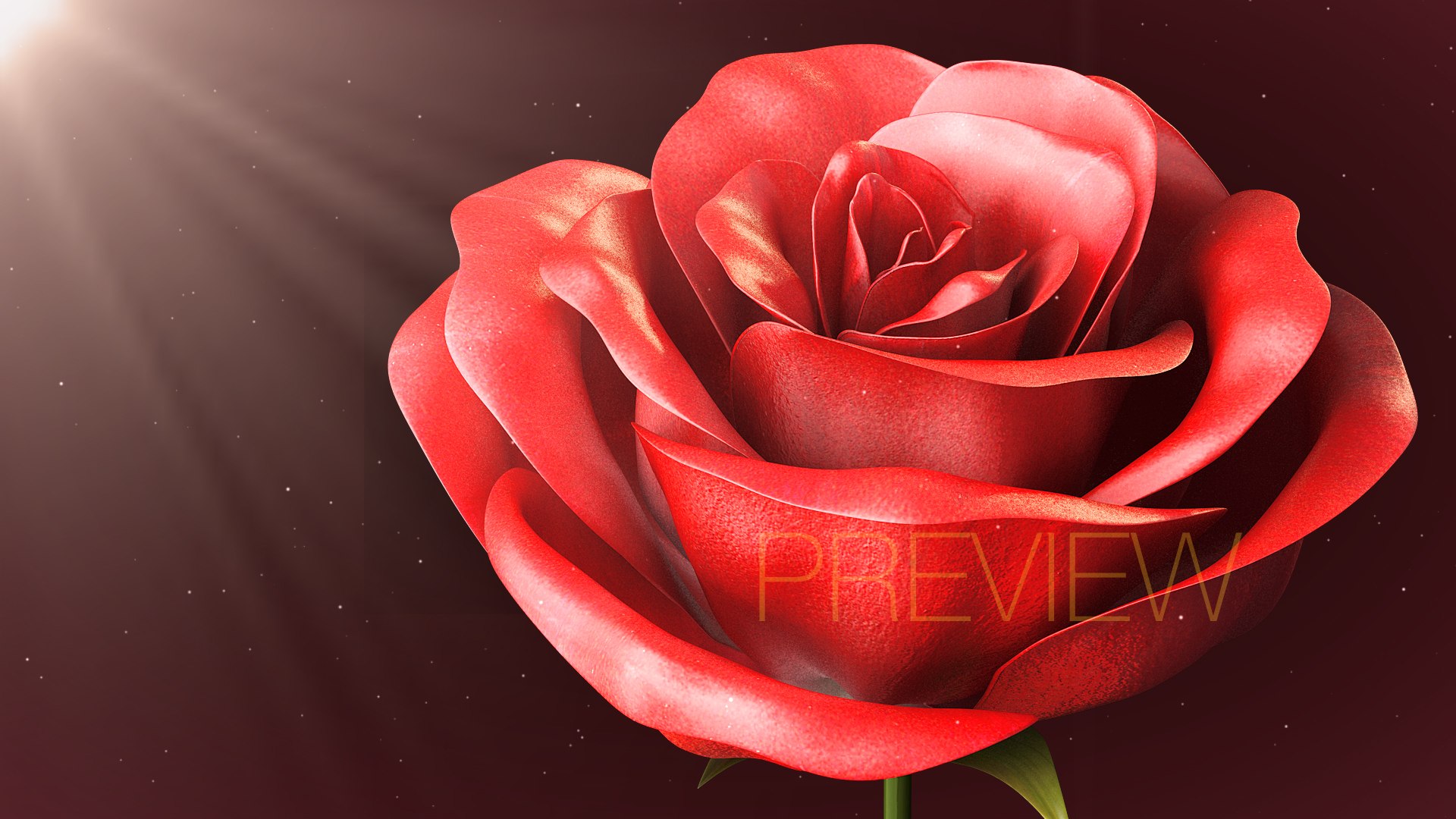 Rose Animated 3D Model - TurboSquid 2254154