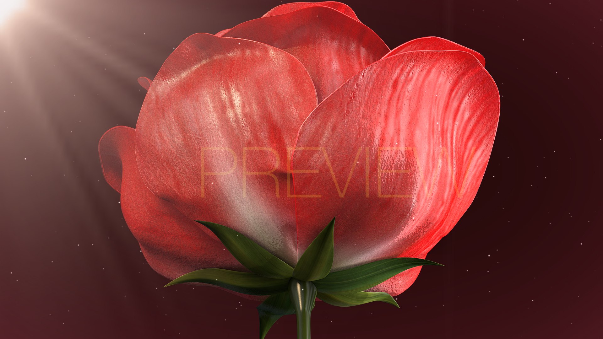 Rose Animated 3D Model - TurboSquid 2254154