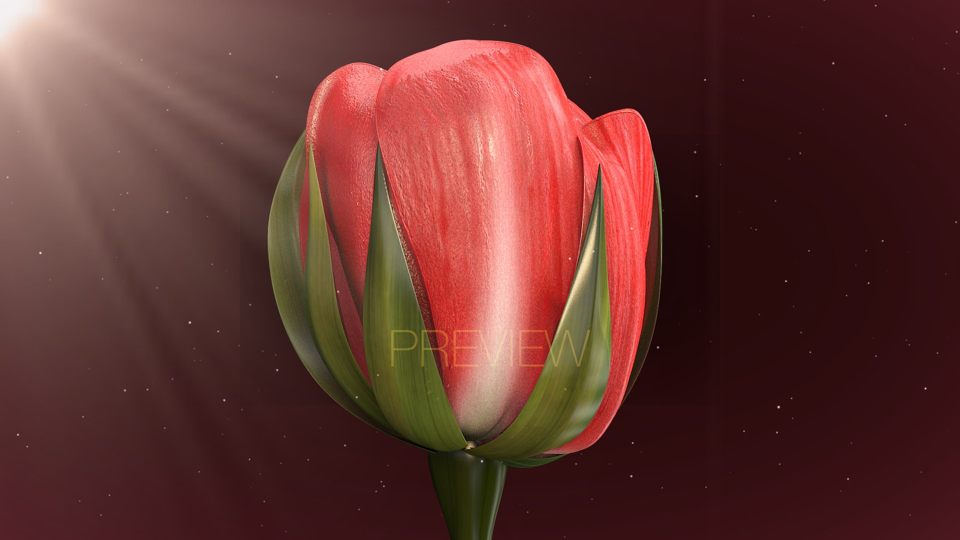 Rose Animated 3D Model - TurboSquid 2254154