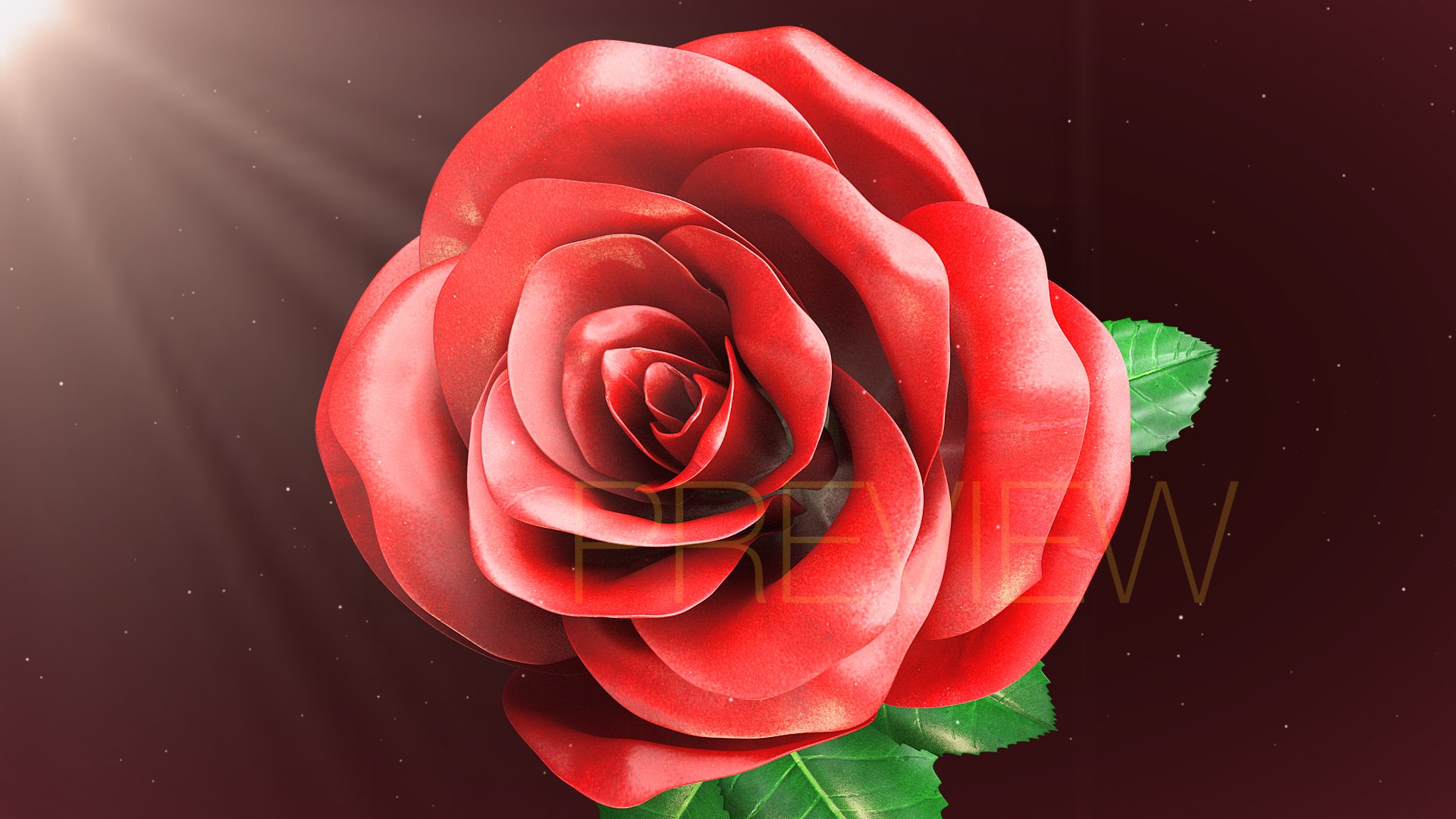 Rose Animated 3D Model - TurboSquid 2254154