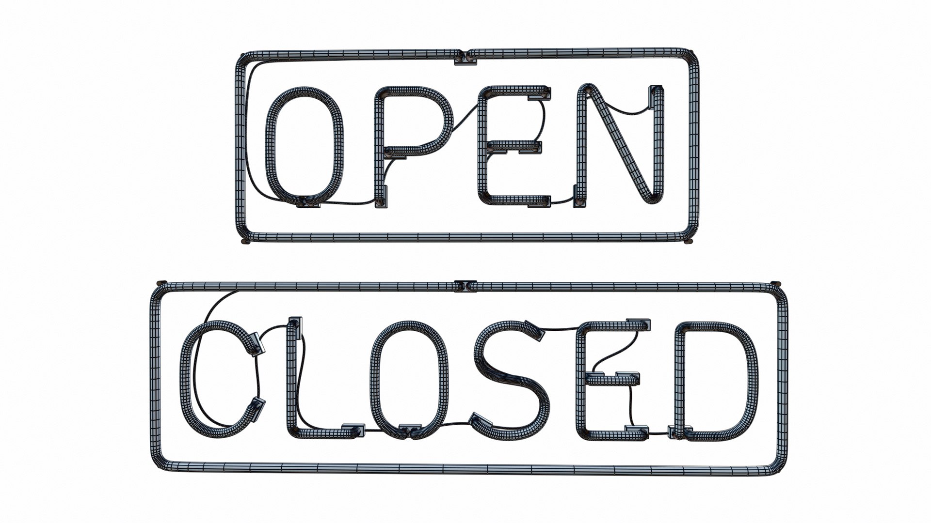 3D Led Sign Model - TurboSquid 2107305