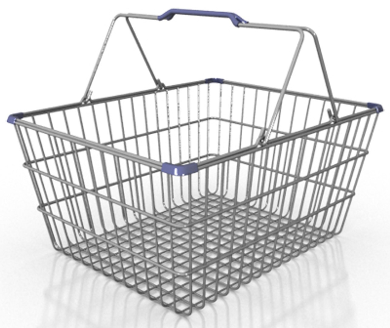 3d res shopping basket model