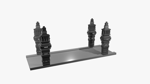modelo 3d Puente de ciencia ficción espacial futurista moderno ...