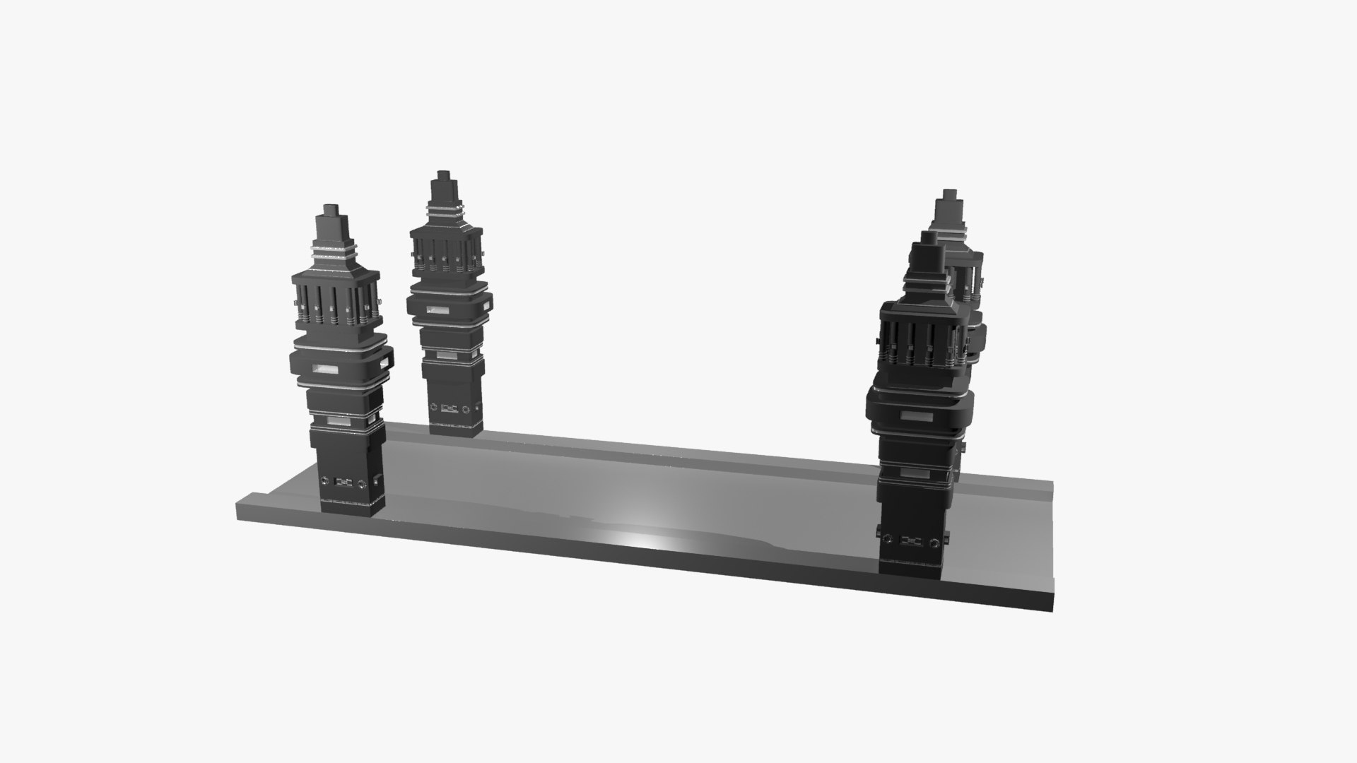 3D Modern Futuristic Space Sci-Fi bridge model - TurboSquid 1732953