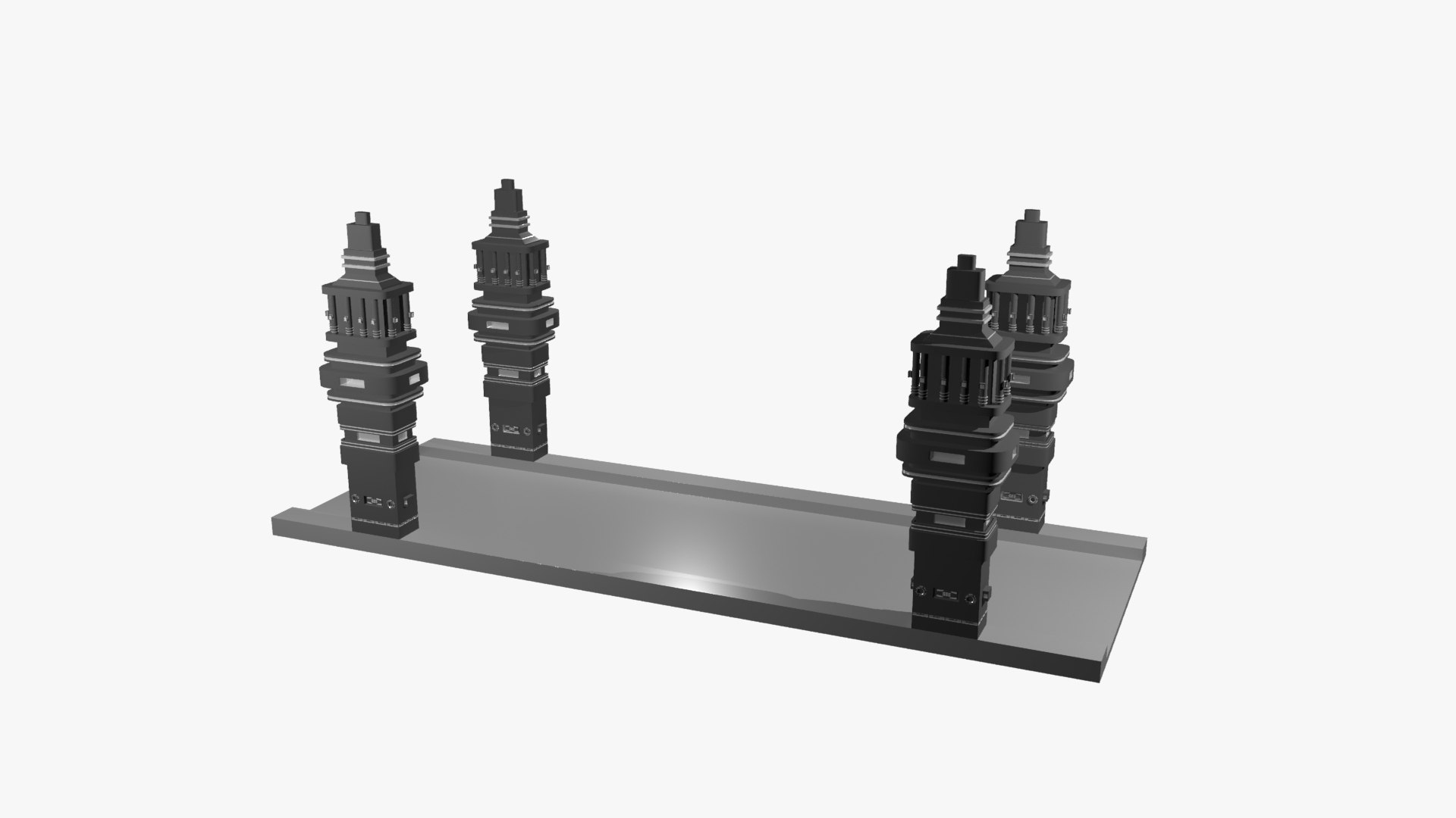 3D Modern Futuristic Space Sci-Fi bridge model - TurboSquid 1732953