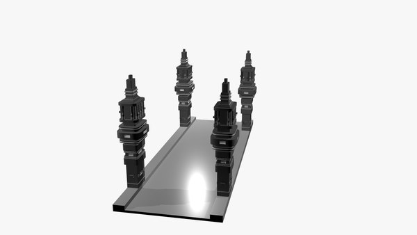 3D Modern Futuristic Space Sci-Fi bridge model - TurboSquid 1732953