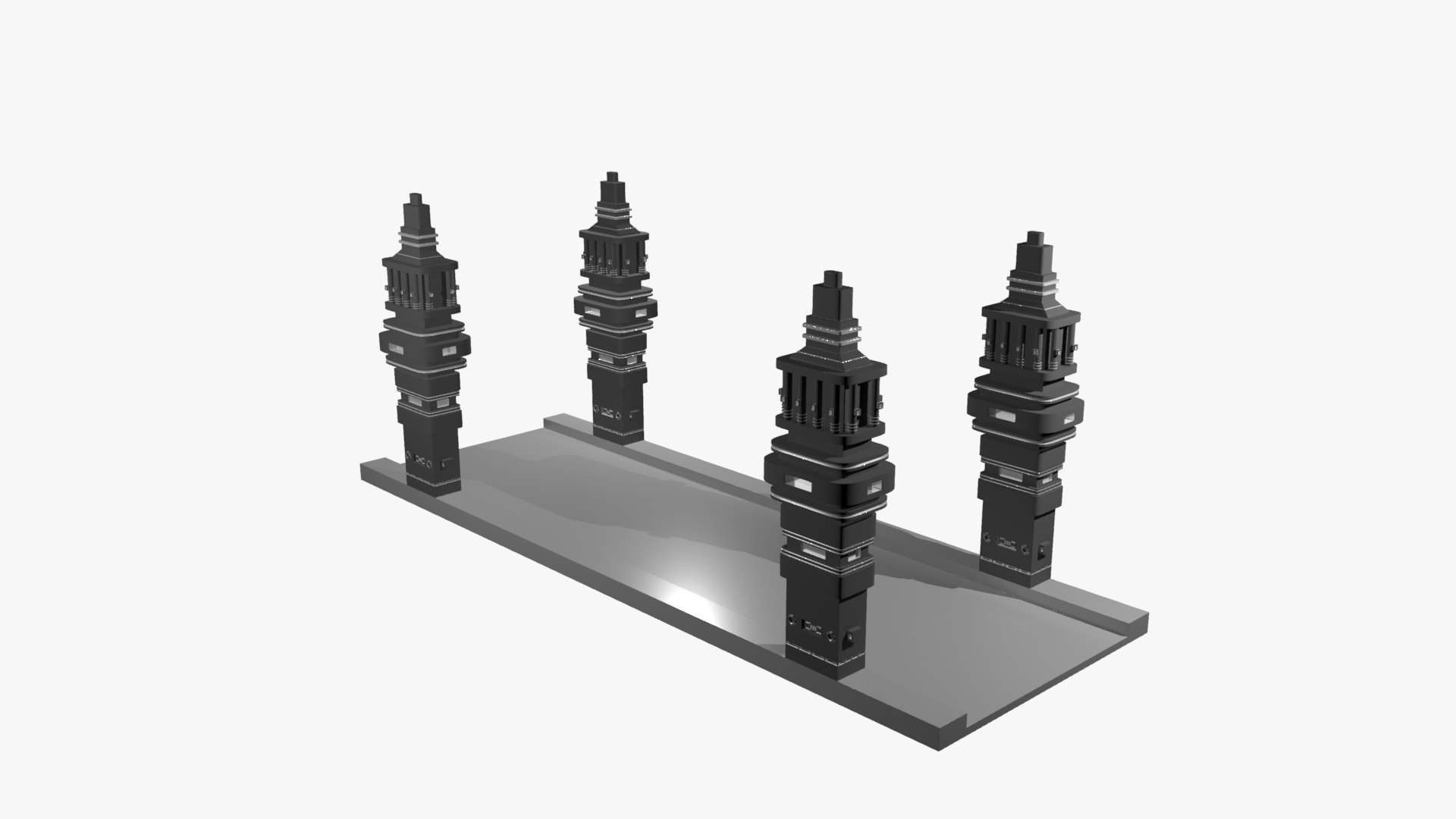 3D Modern Futuristic Space Sci-Fi bridge model - TurboSquid 1732953