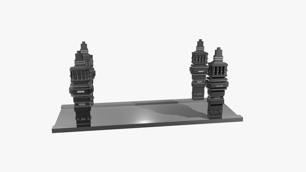 3D Modern Futuristic Space Sci-Fi bridge model - TurboSquid 1732953