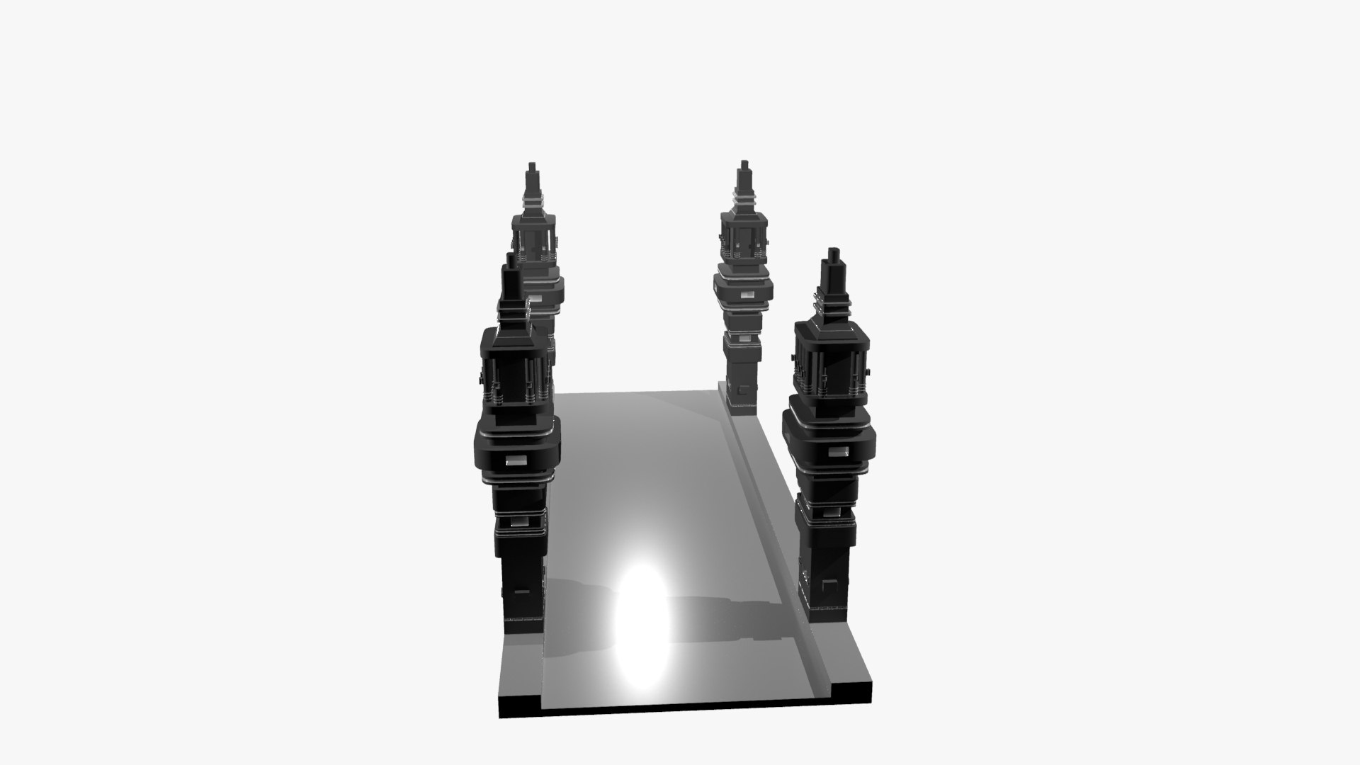 3D Modern Futuristic Space Sci-Fi bridge model - TurboSquid 1732953