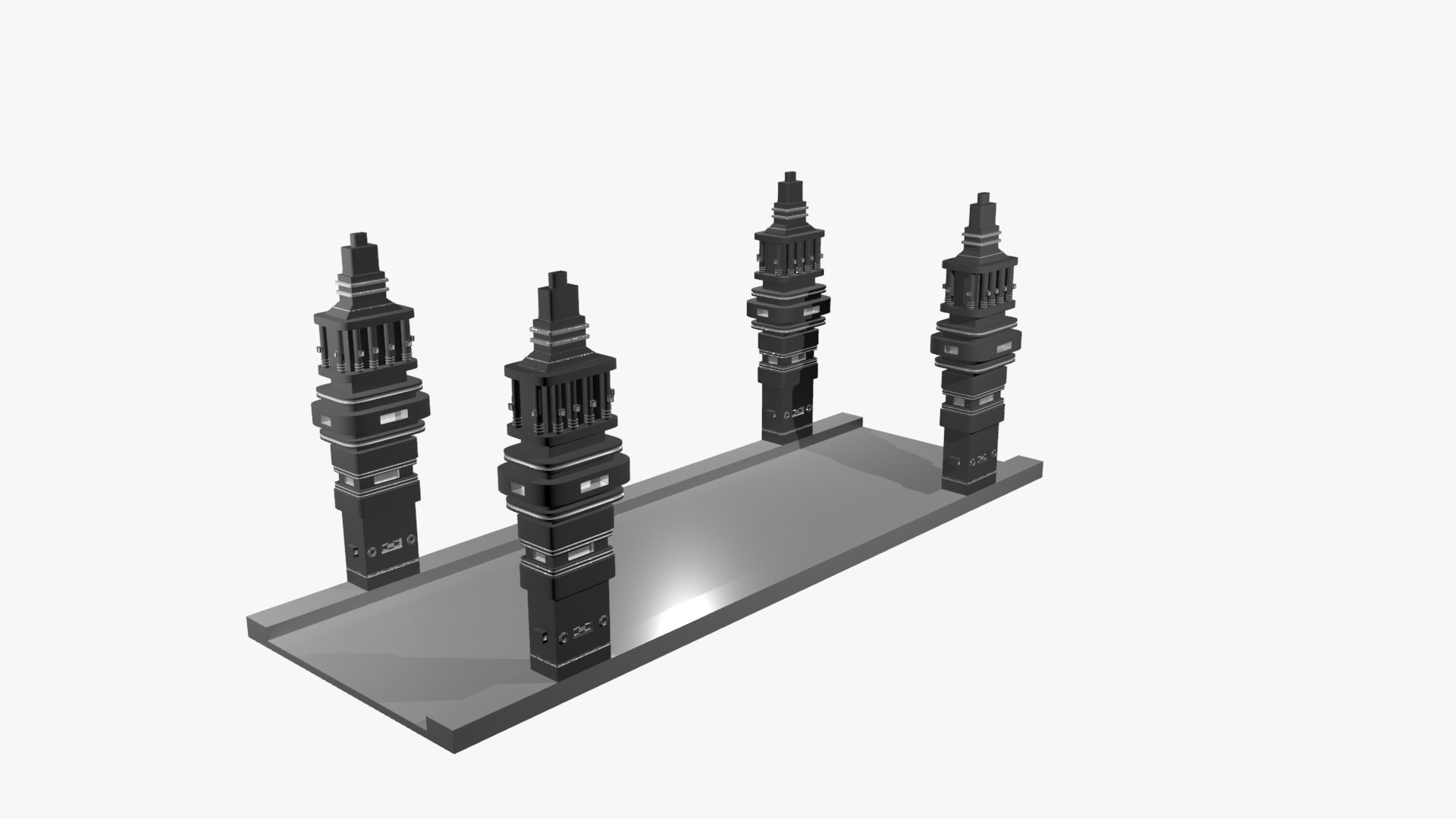 3D Modern Futuristic Space Sci-Fi bridge model - TurboSquid 1732953
