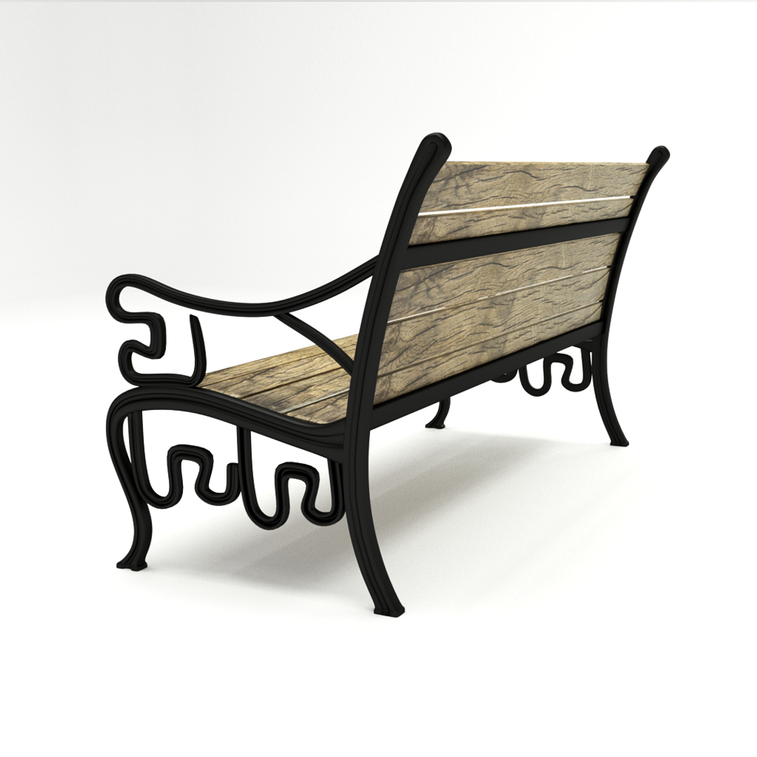 3D Blender bench