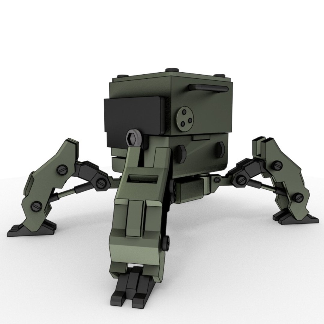 Mini Cube Bot 3D Model - TurboSquid 1435639