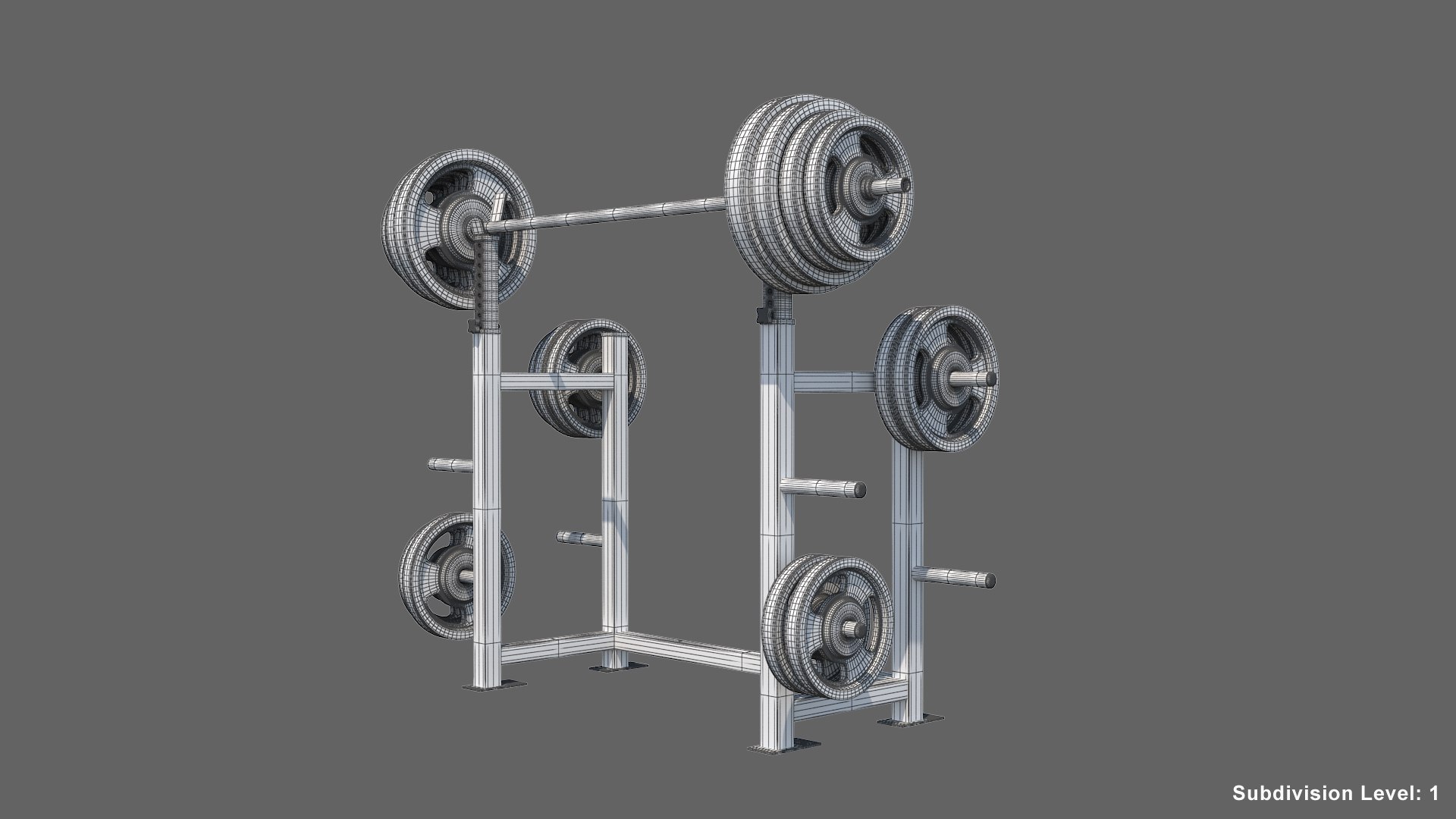 Squat Rack 3D Model - TurboSquid 1457712