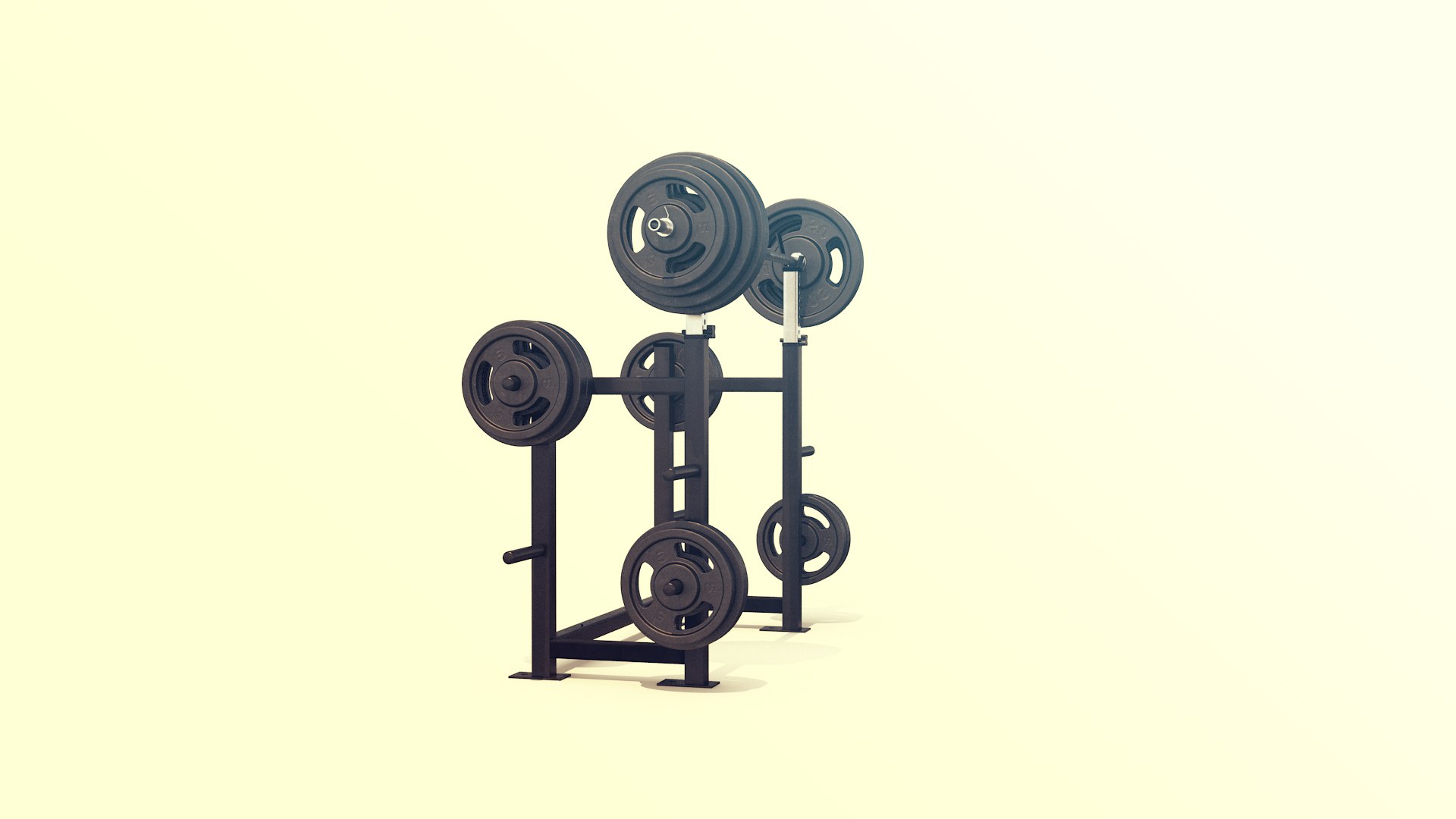 Squat Rack 3D Model - TurboSquid 1457712