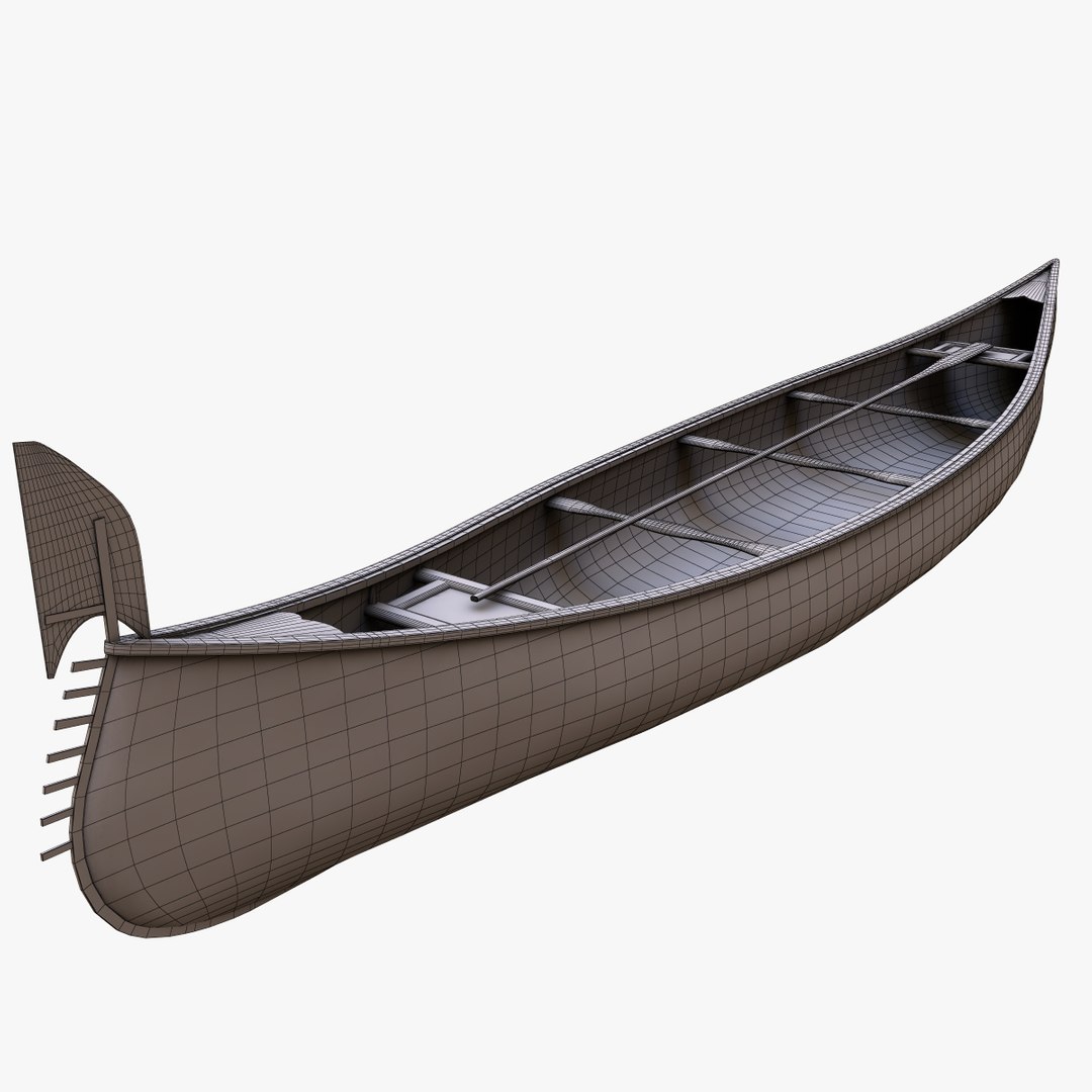 3D Canoe - TurboSquid 1204763