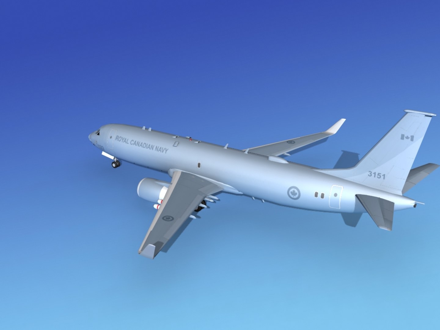 Torpedoes Boeing P-8 Navy 3d Model