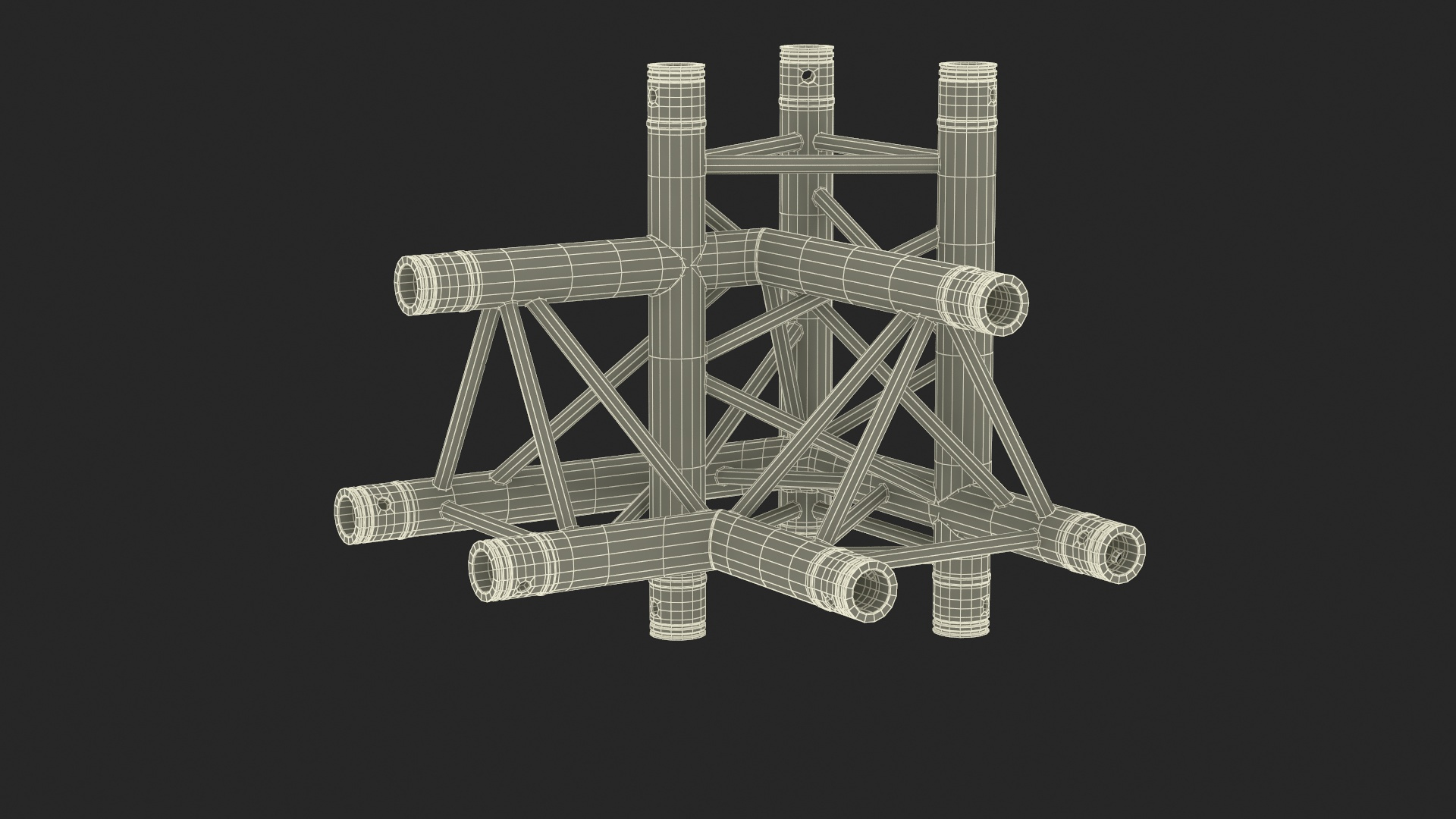 Large Truss Modular Triangular 3D - TurboSquid 2264140