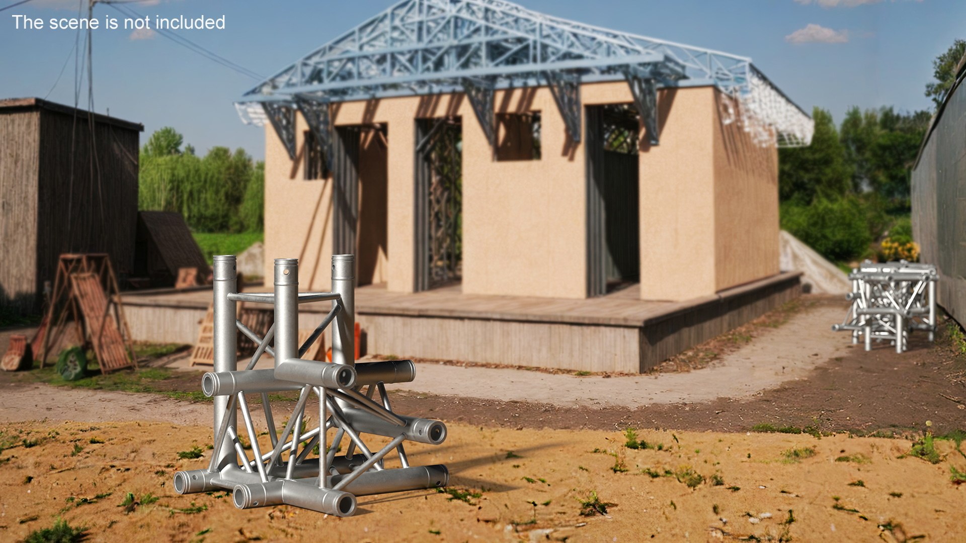 Large Truss Modular Triangular 3D - TurboSquid 2264140