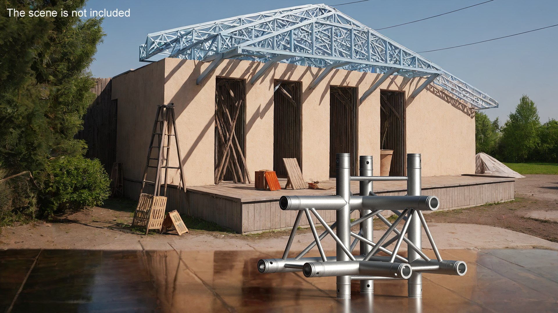 Large Truss Modular Triangular 3D - TurboSquid 2264140