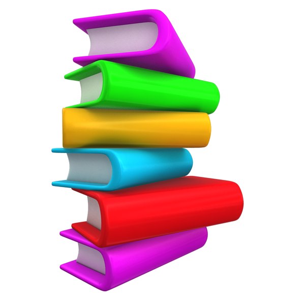 3D 3D Studio book books colorful