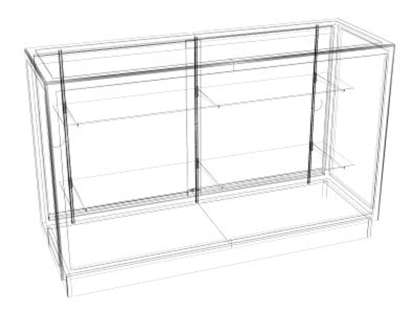 3d Model Retail Display Case