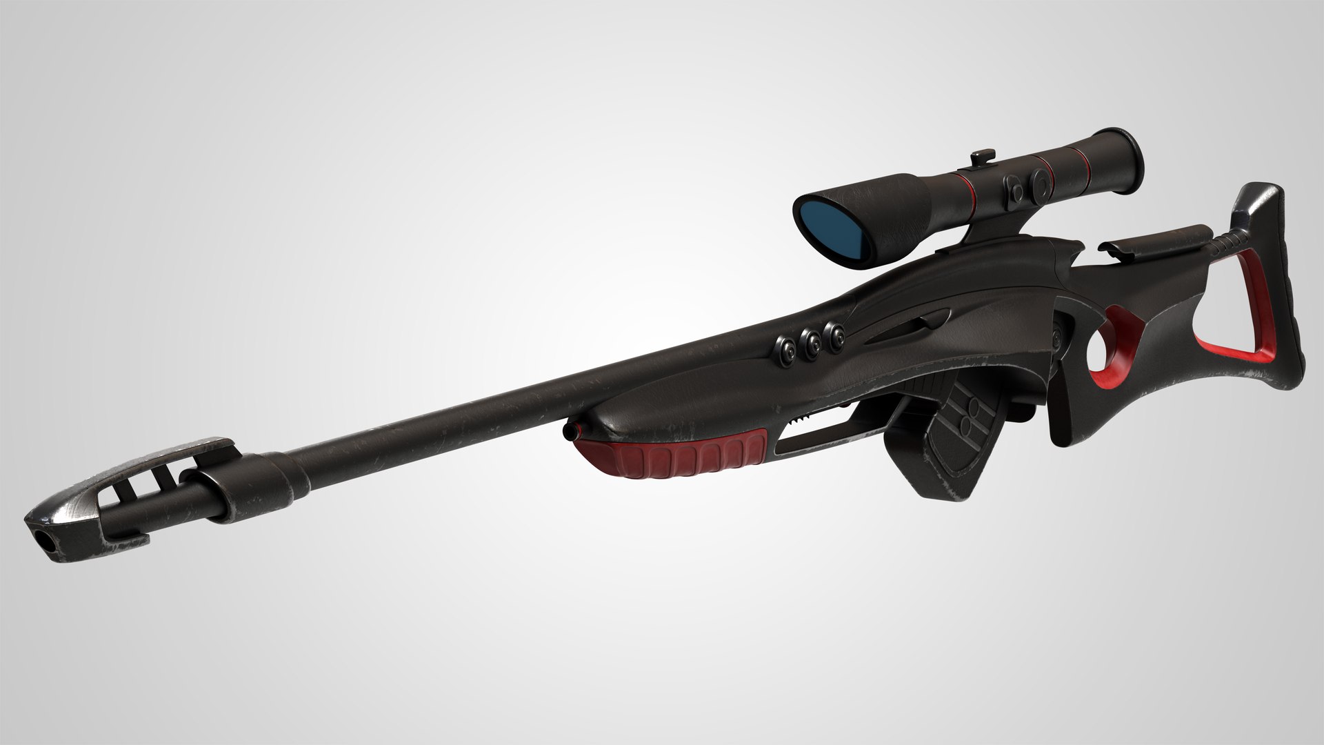 Sci-Fi Sniper Rifle 03 3D Model - TurboSquid 1997130