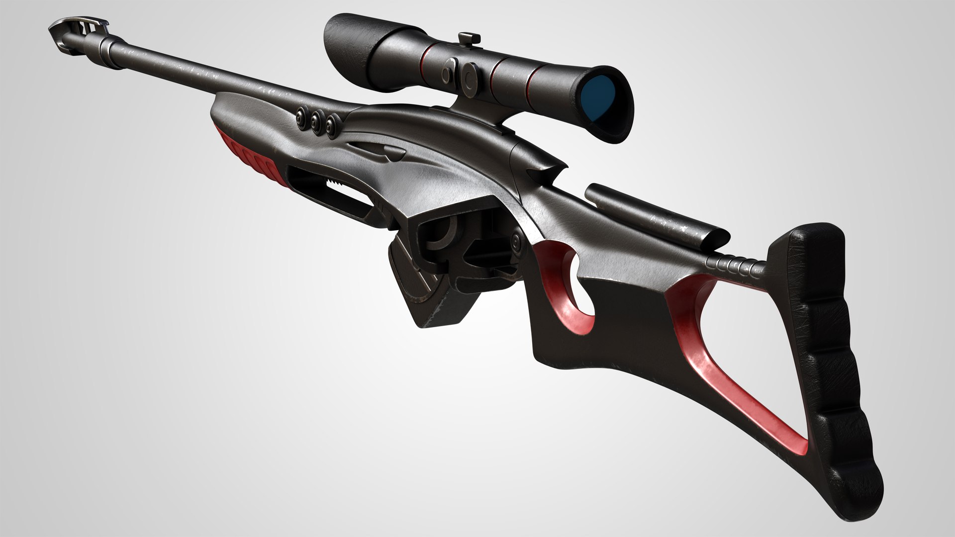 Sci-Fi Sniper Rifle 03 3D Model - TurboSquid 1997130