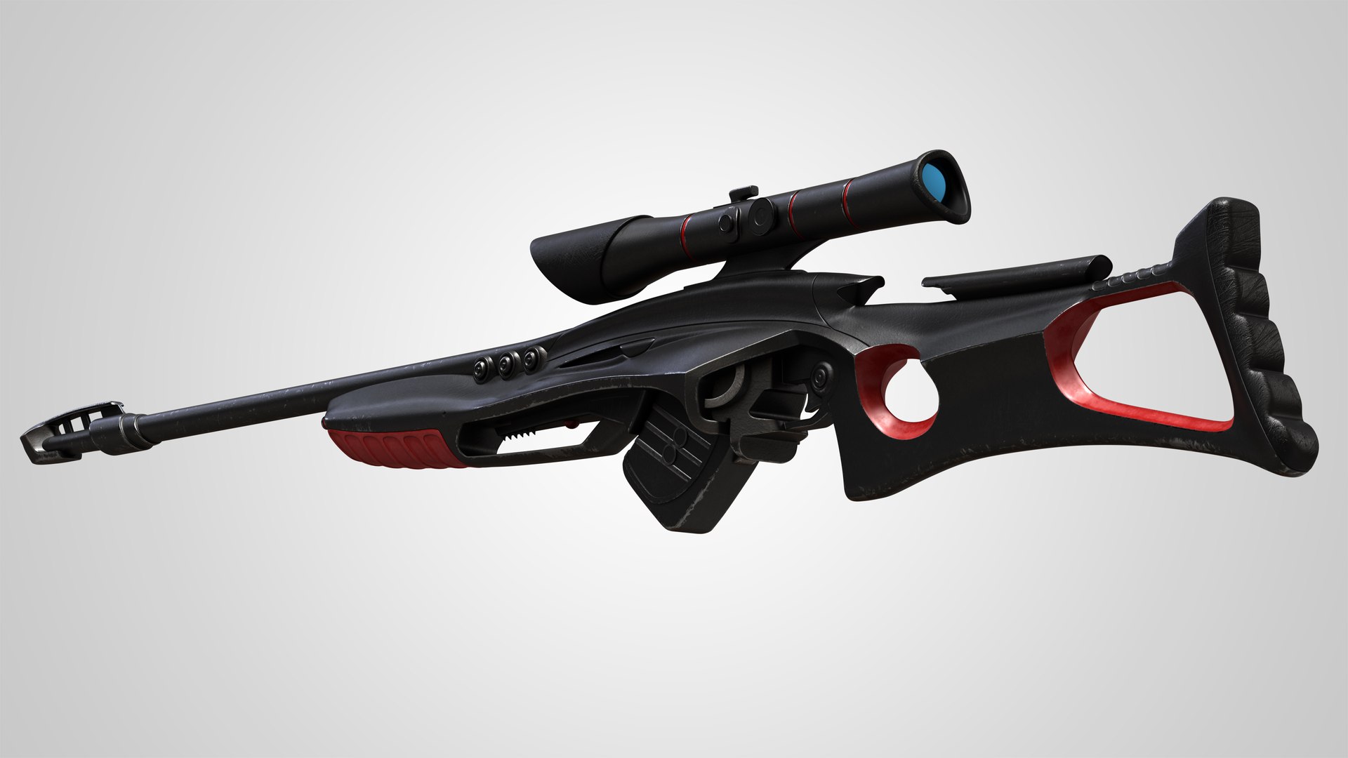 Sci-Fi Sniper Rifle 03 3D Model - TurboSquid 1997130