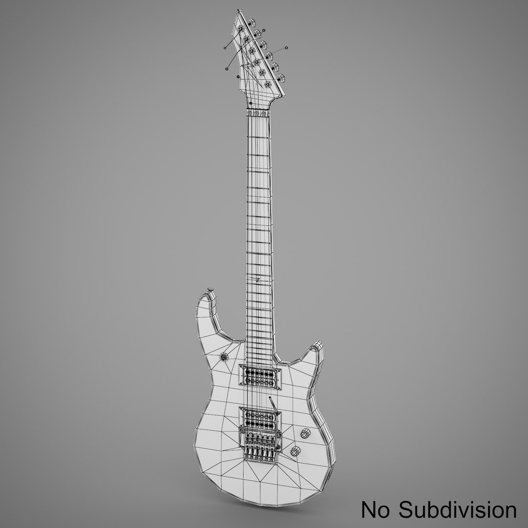 Electric Guitar 3d 3ds